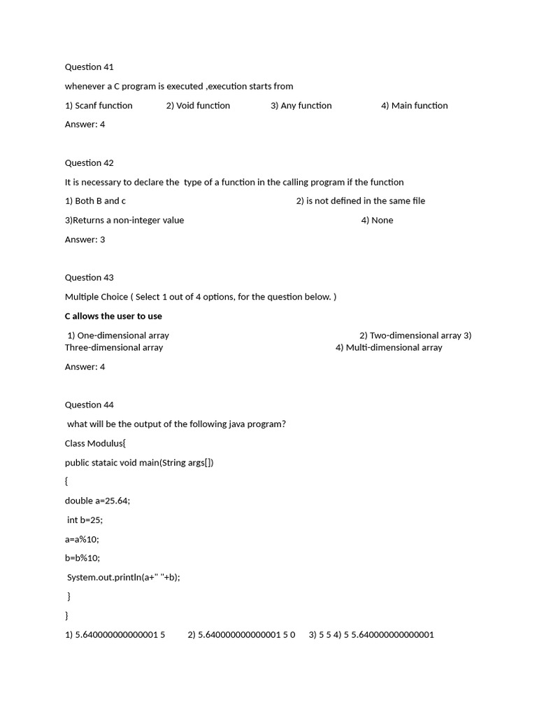 Pseudocodes Class Test 3 | PDF