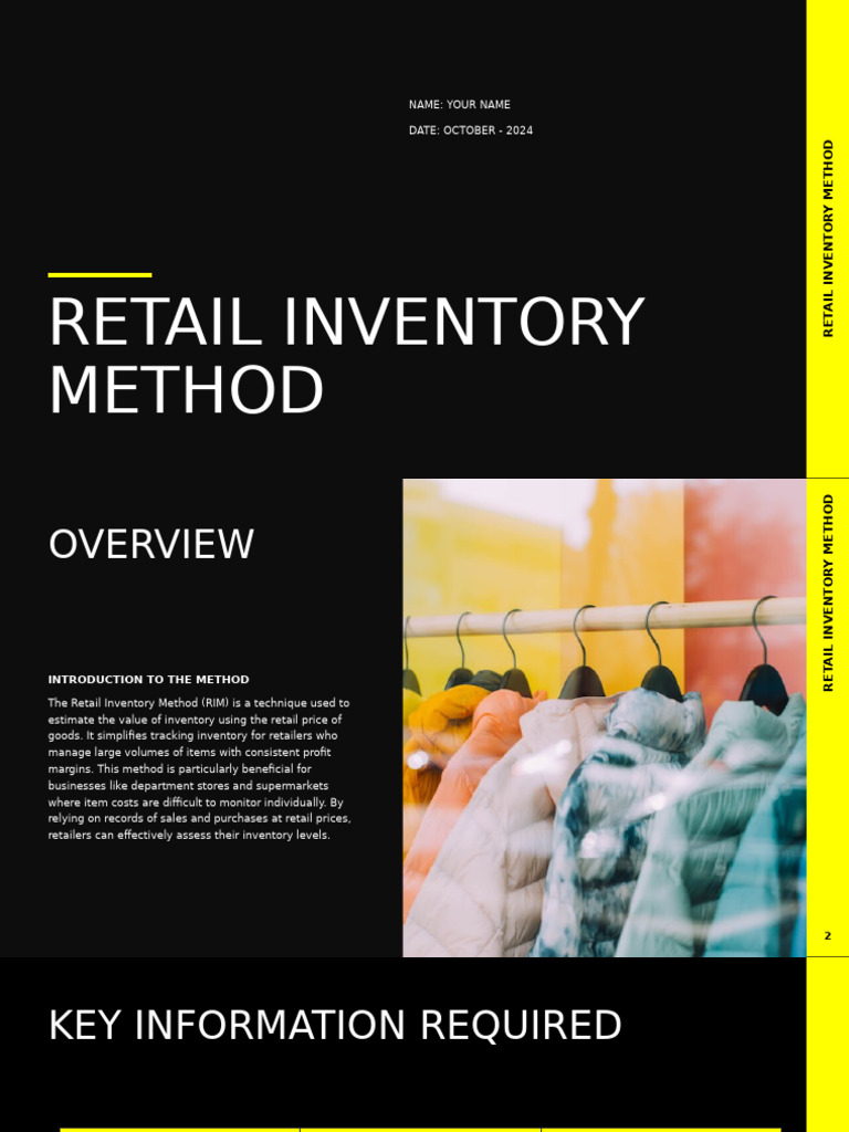 Retail Inventory Method | PDF | Inventory | Inventory Valuation