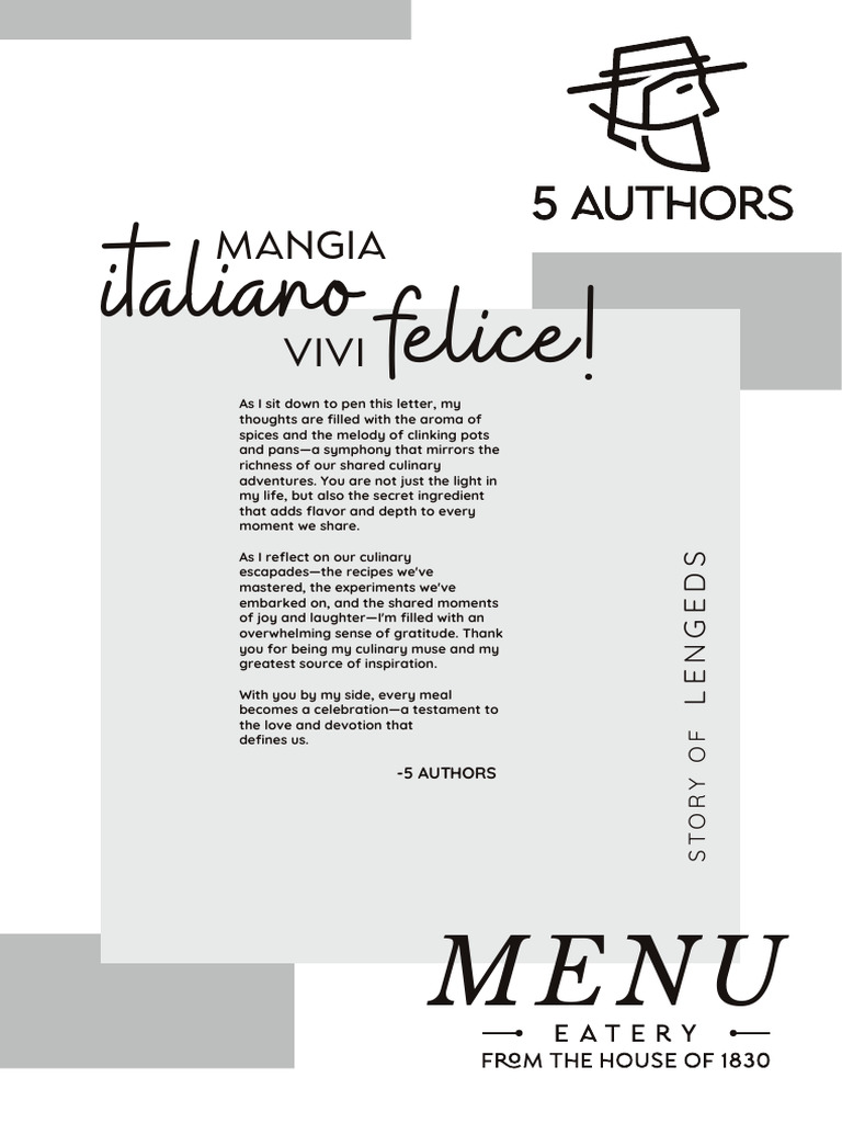 5 Authors Menu | PDF