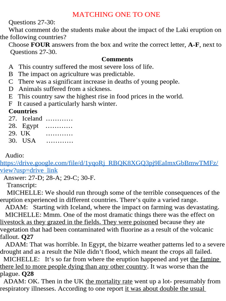 Matching One To One | PDF