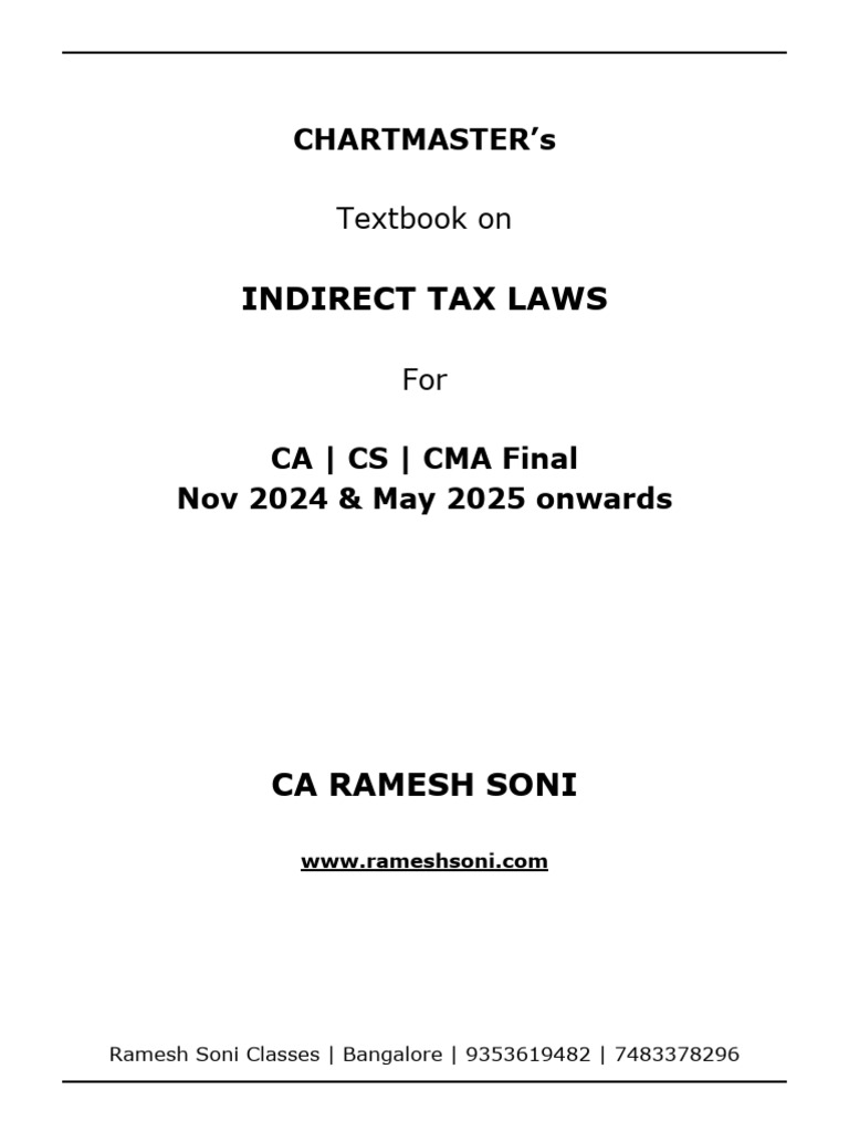 CA Final Textbook Version 11 | PDF