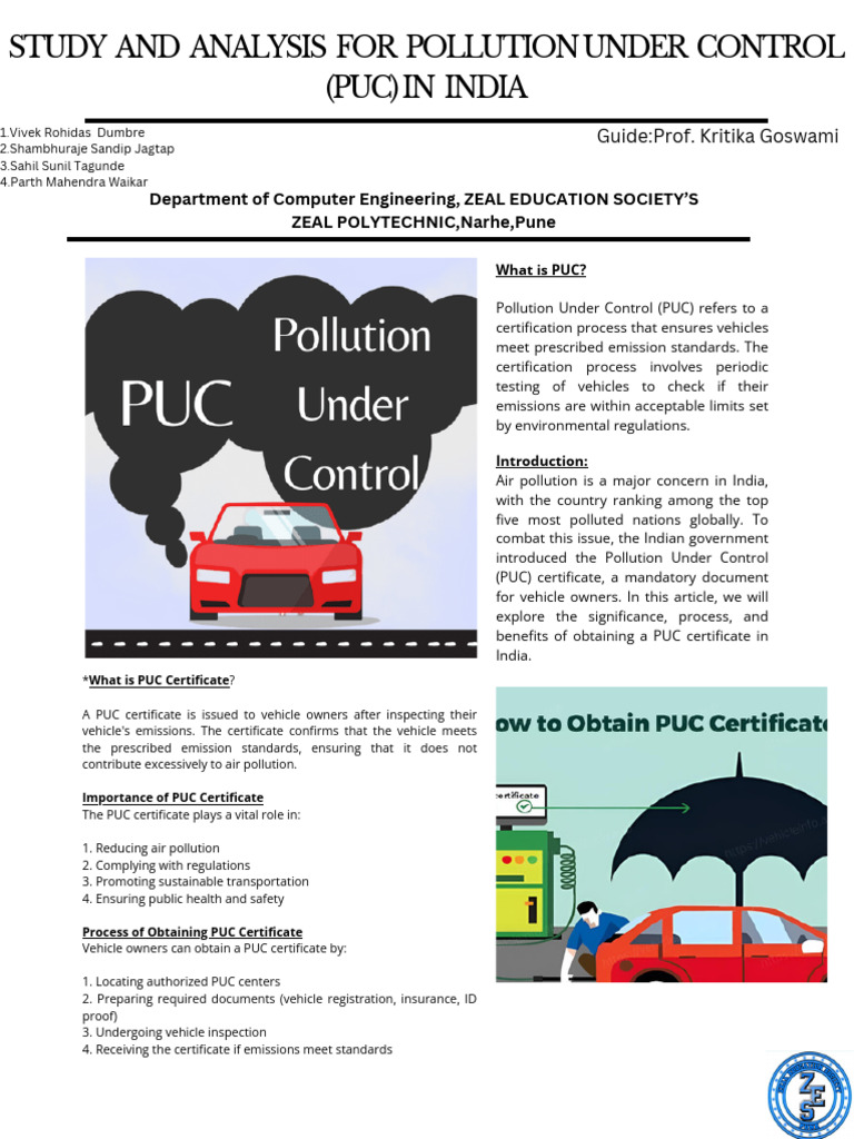 Understanding PUC Certification in India | PDF | Exhaust Gas | Air ...