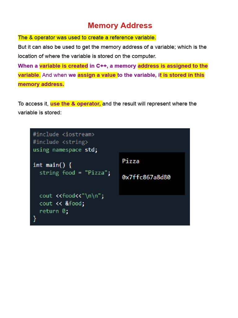 Unit2.2 Pointer | PDF Unit2.2 Pointer | PDF