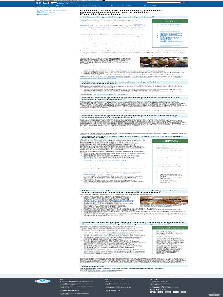 Public Participation Guide: Introduction To Public Participation - US ...