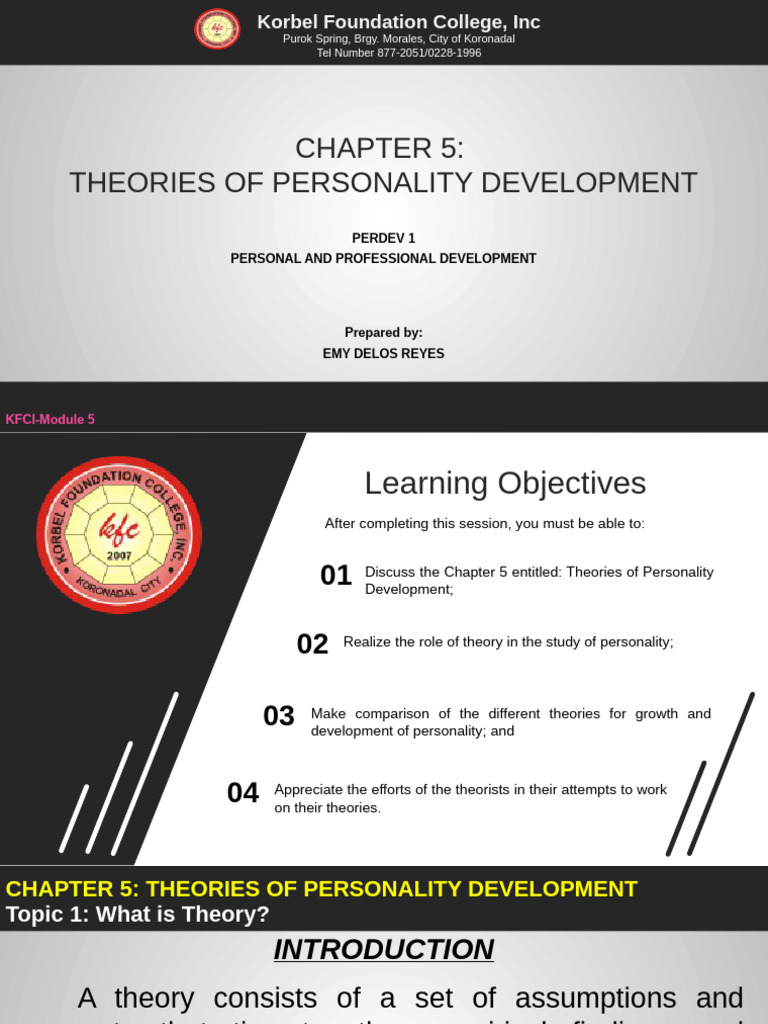 Week 5 Chapter 5 Theories of Personality | PDF