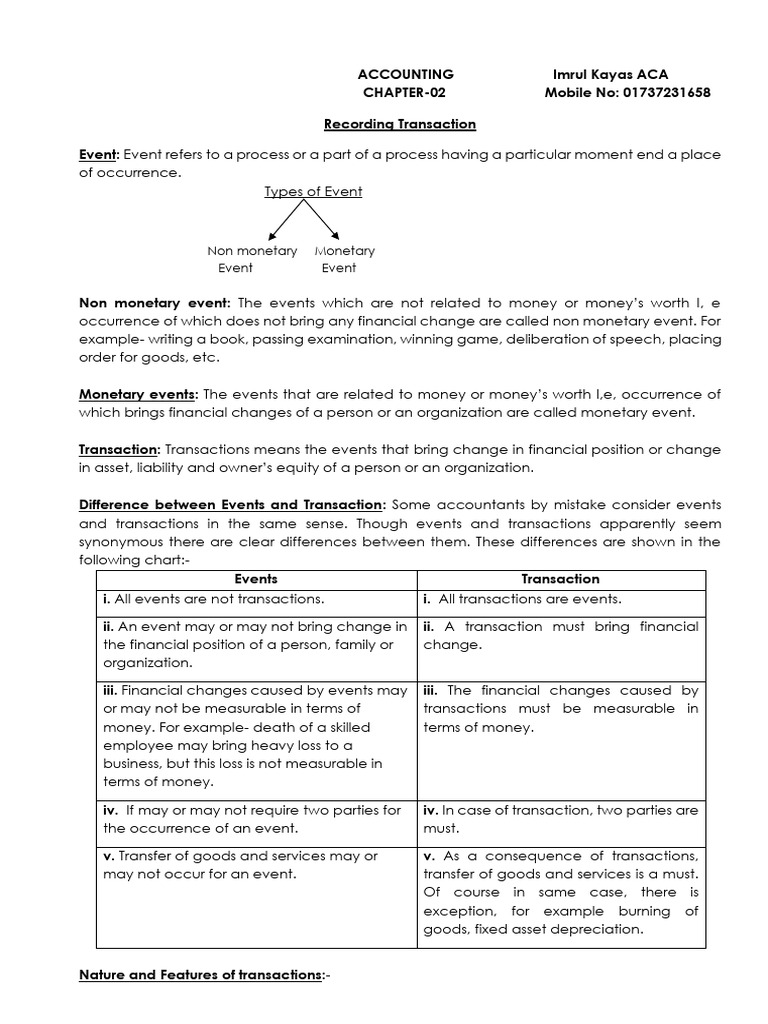 Accounting Syp (CH - 02) | PDF