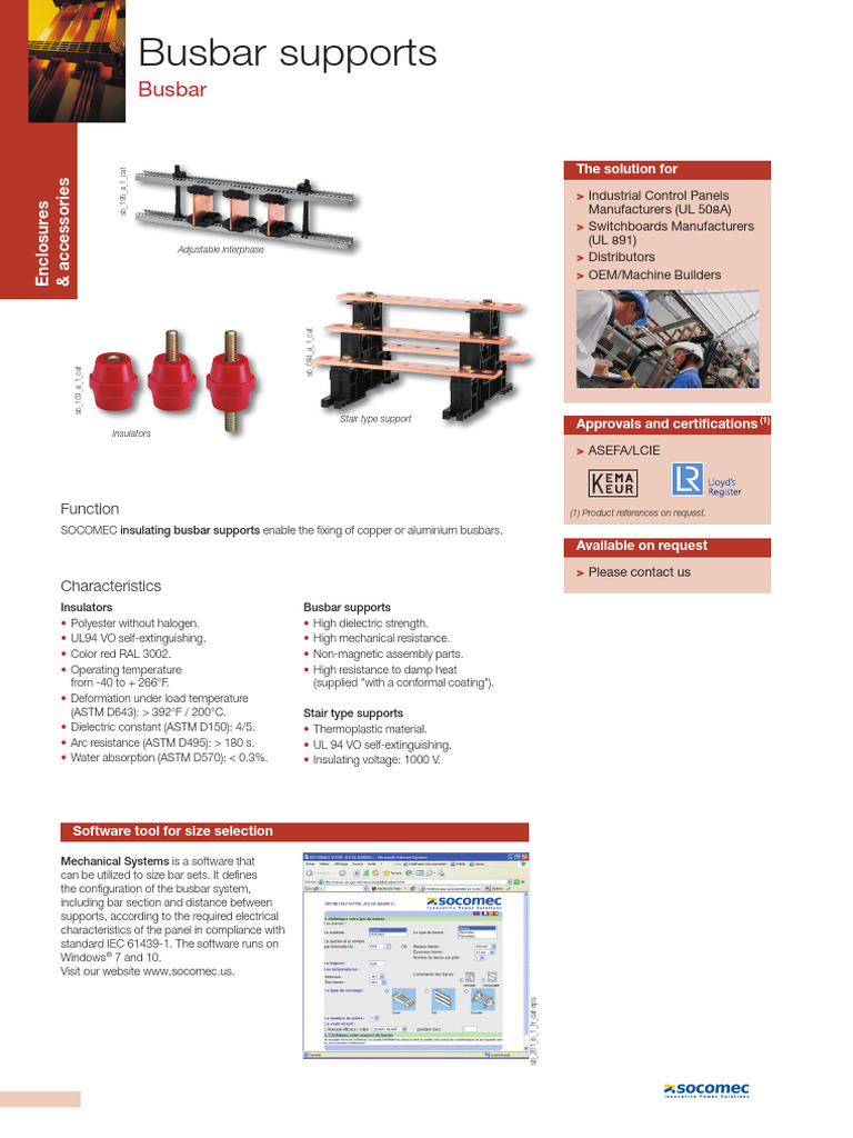 Busbar Supports Catalogue Extract 2021 03 DCG Ul Csa Ed3 en Us | PDF
