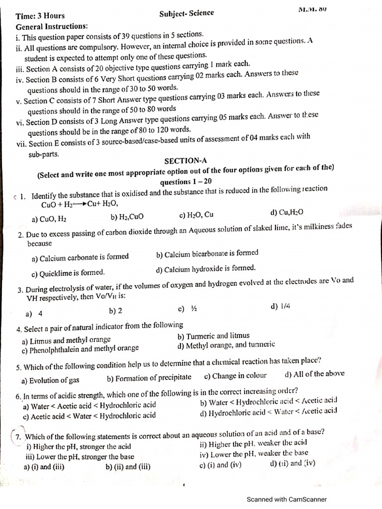 MID-TERM (Science) Paper | PDF