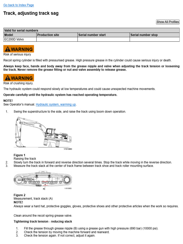 Track, Adjusting Track Sag | PDF | Valve | Home & Garden