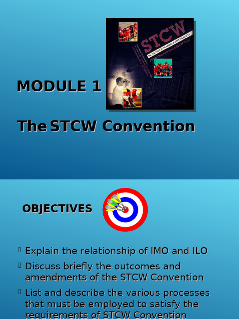 3.12 Module 1.1 the STCW Convention | PDF