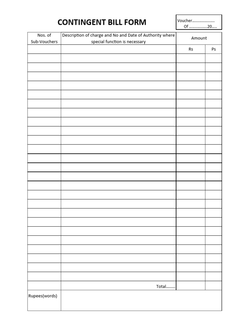 Contigent Form 1 | PDF