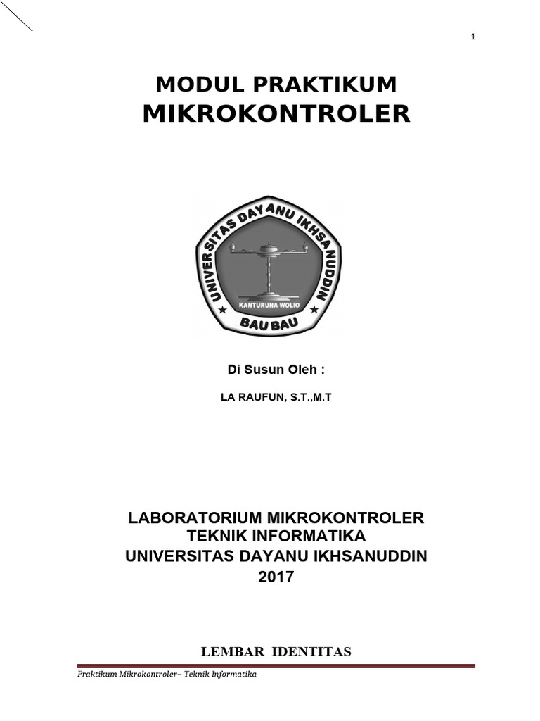 Modul Praktikum Mikrokontroler 2017 | PDF