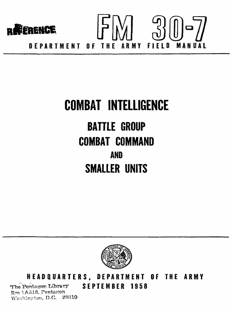 Combat Intelligence | PDF