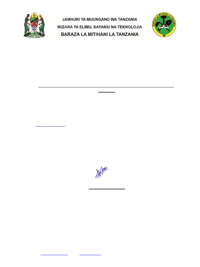 Usajili wa Watahiniwa ACSEE 2025 | PDF | Finance & Money Management