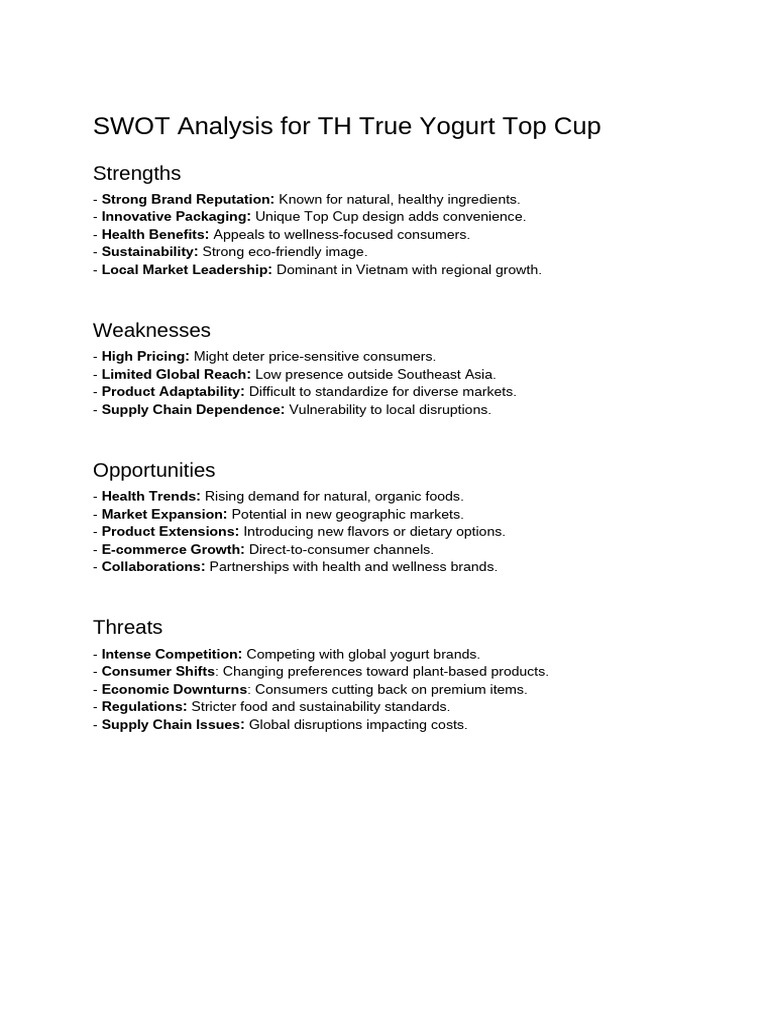 Swot TH | PDF