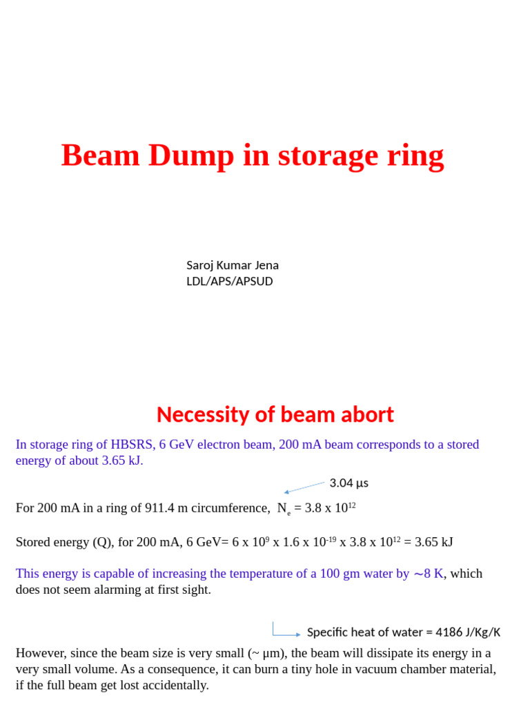 Beam Dump | PDF