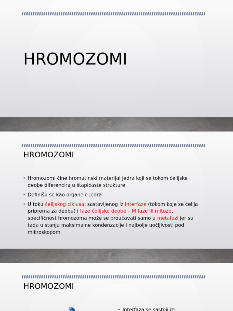 Hromosomi, Mitoza, Mejoza | PDF
