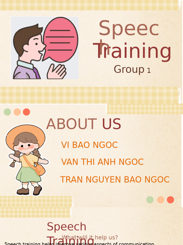 Speech Training Group Project Presentation | PDF | Speech | Accent ...