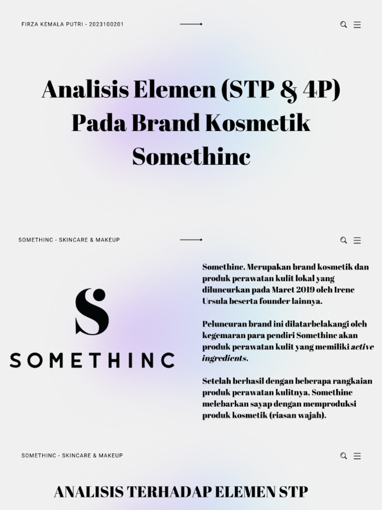 PMB - Firza Kemala Putri (Analisis STP & 4p) | PDF
