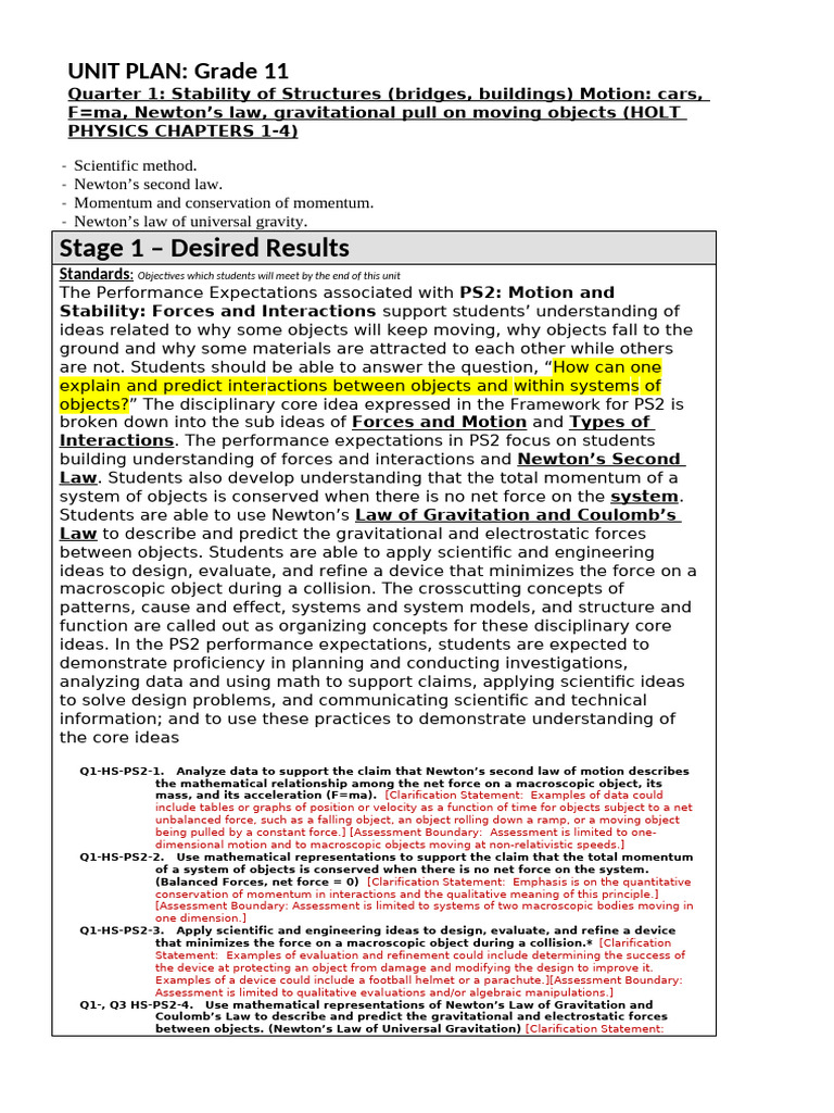 Science Grade 11 Unit 1. Physics | PDF Science Grade 11 Unit 1. Physics | PDF