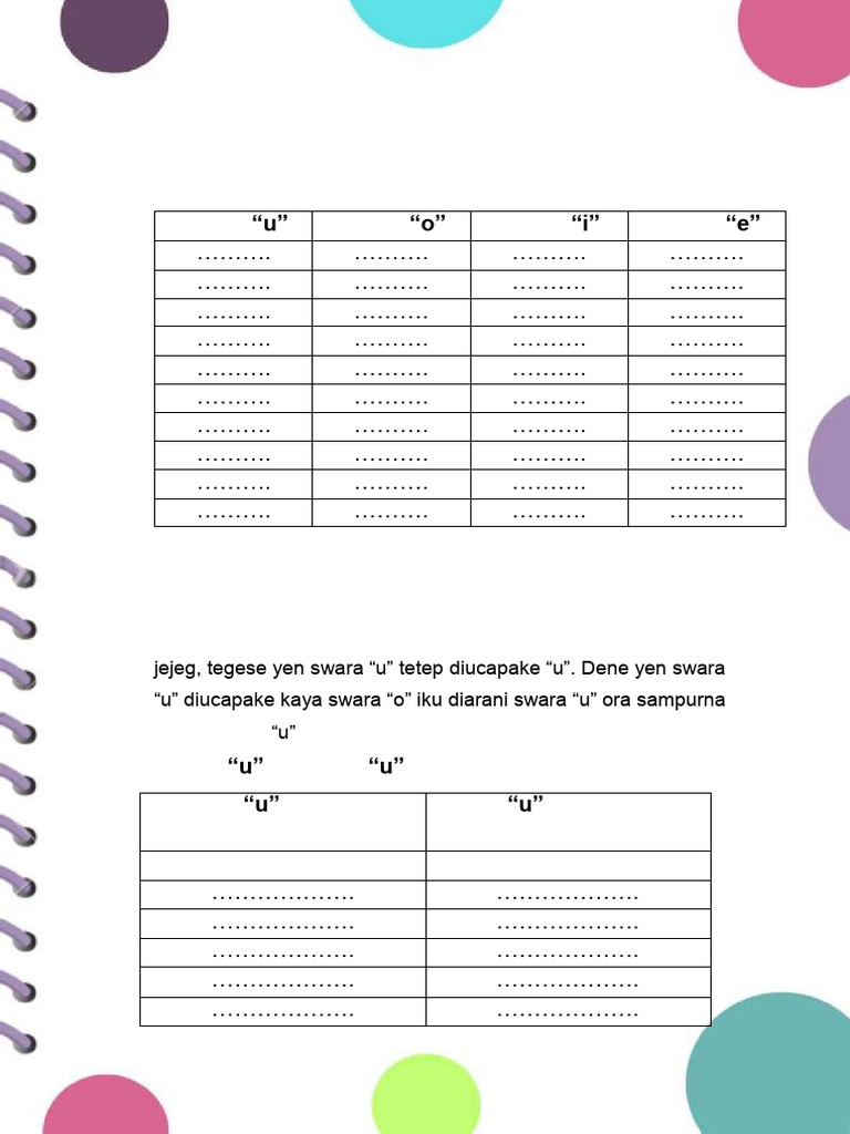 LKPD Bahasa Jawa Semester 1 Kelas 2 | PDF