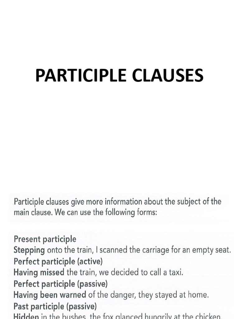 2 - Participle Clauses C1 | PDF