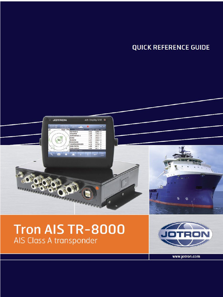 Quick Guide Tron Ais tr-8000 | PDF