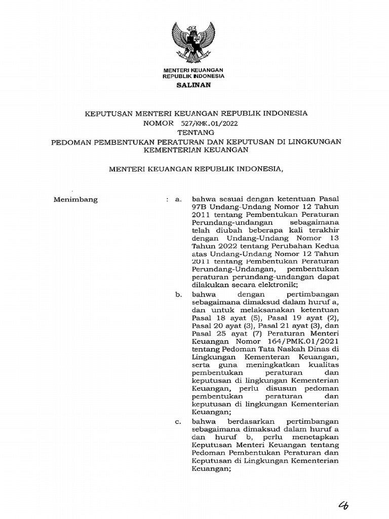 KMK No. 527 TH 2022 | PDF