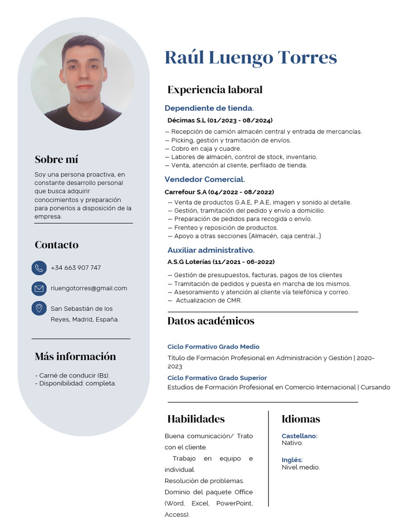 CV Raúl Luengo Torres | PDF