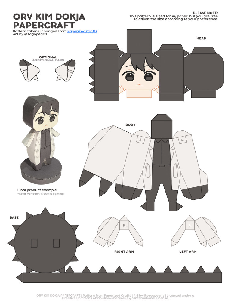 Orv Kim Dokja Papercraft | PDF