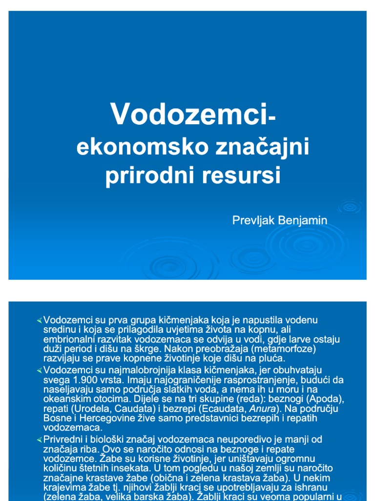 Vodozemci I Gmizavci | PDF