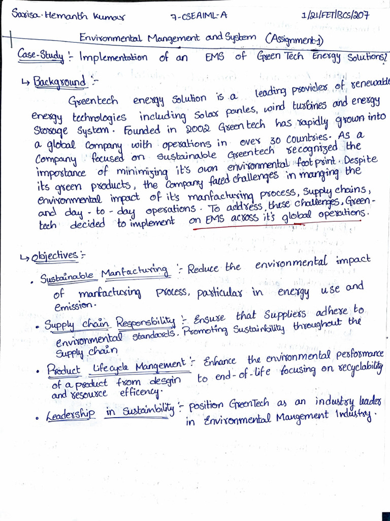 Ems Assignment 1 | PDF