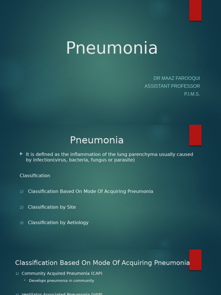 Pneumonia | PDF