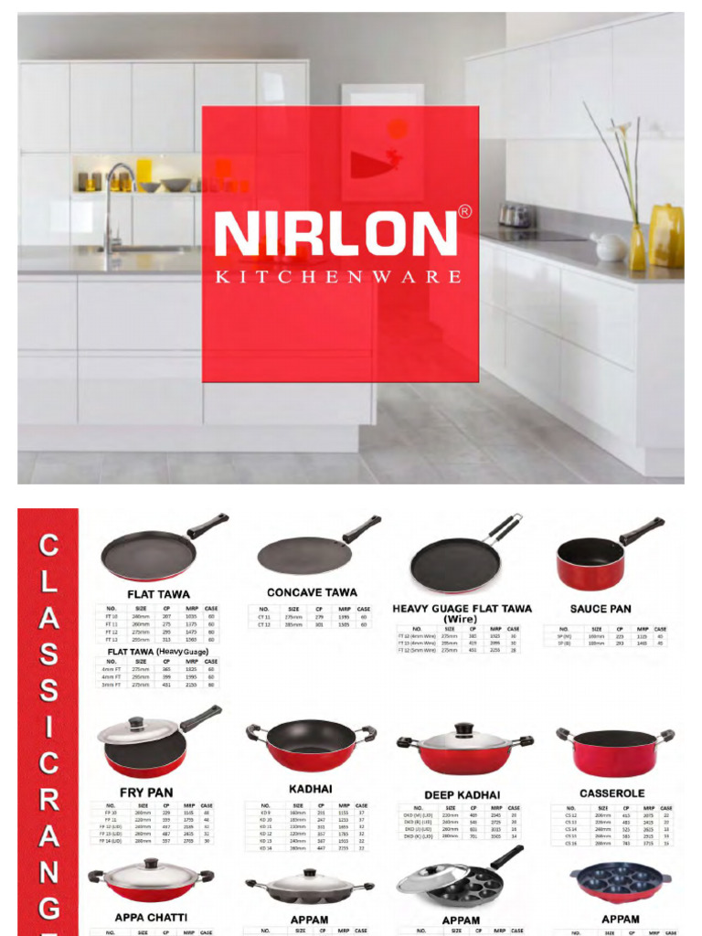 Nirlon Kitchenware product catalogue | PDF