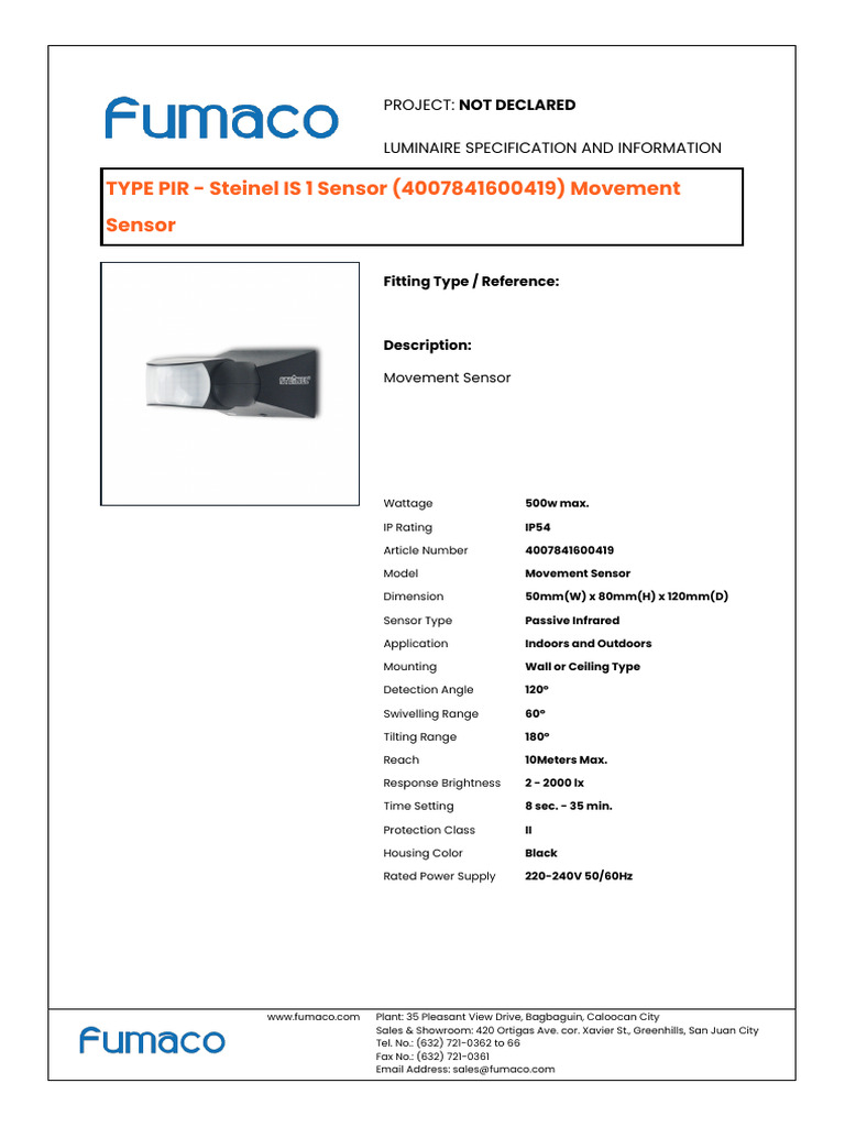 Steinel IS 1 Brochure | PDF