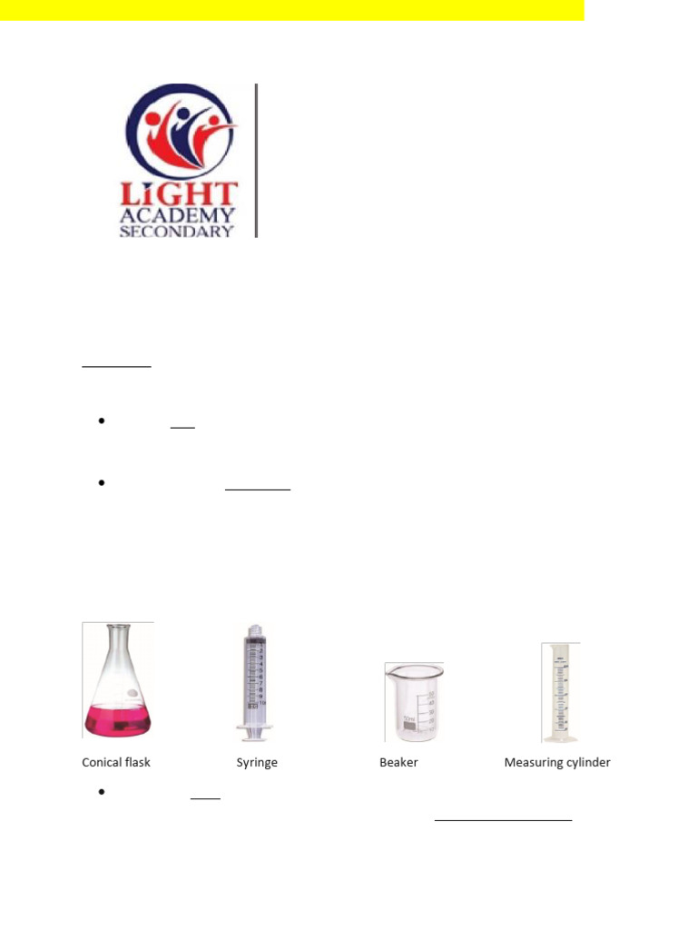 S1 Chemistry Week 2 | PDF | Experiment | Wellness