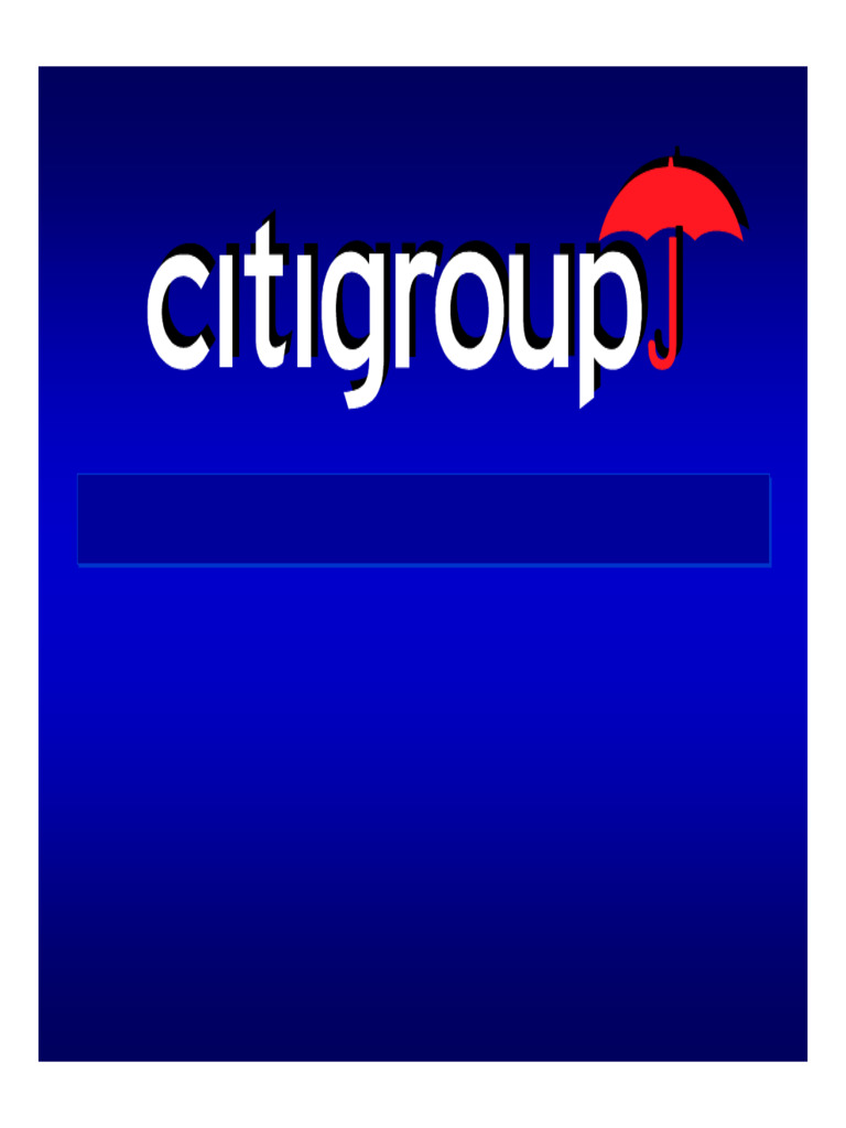CITIBANK Finance | PDF