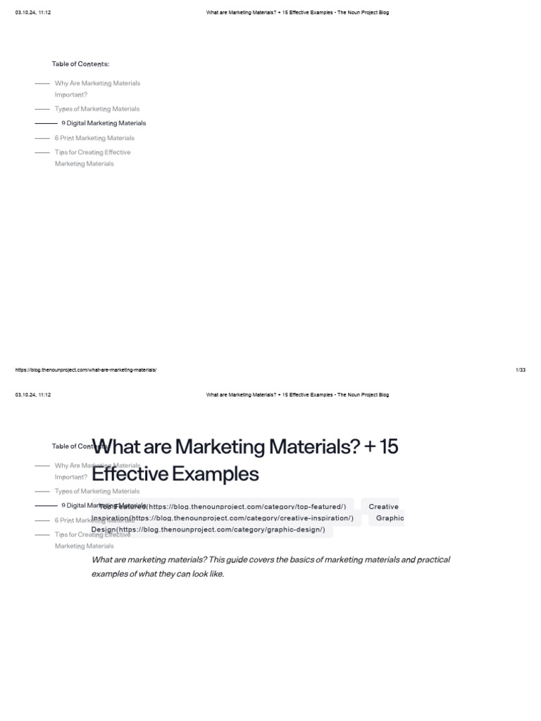 What are Marketing Materials_ + 15 Effective Examples - The Noun ...