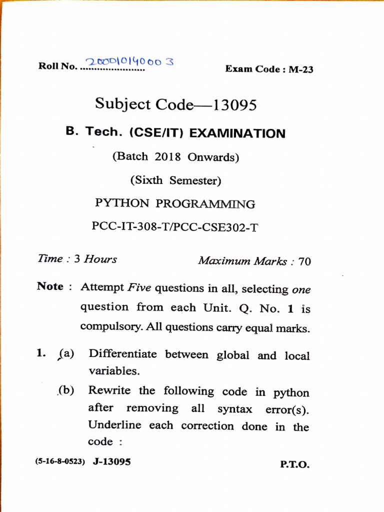 6th Sem All Sub Pyq | PDF | Parsing | Software Engineering