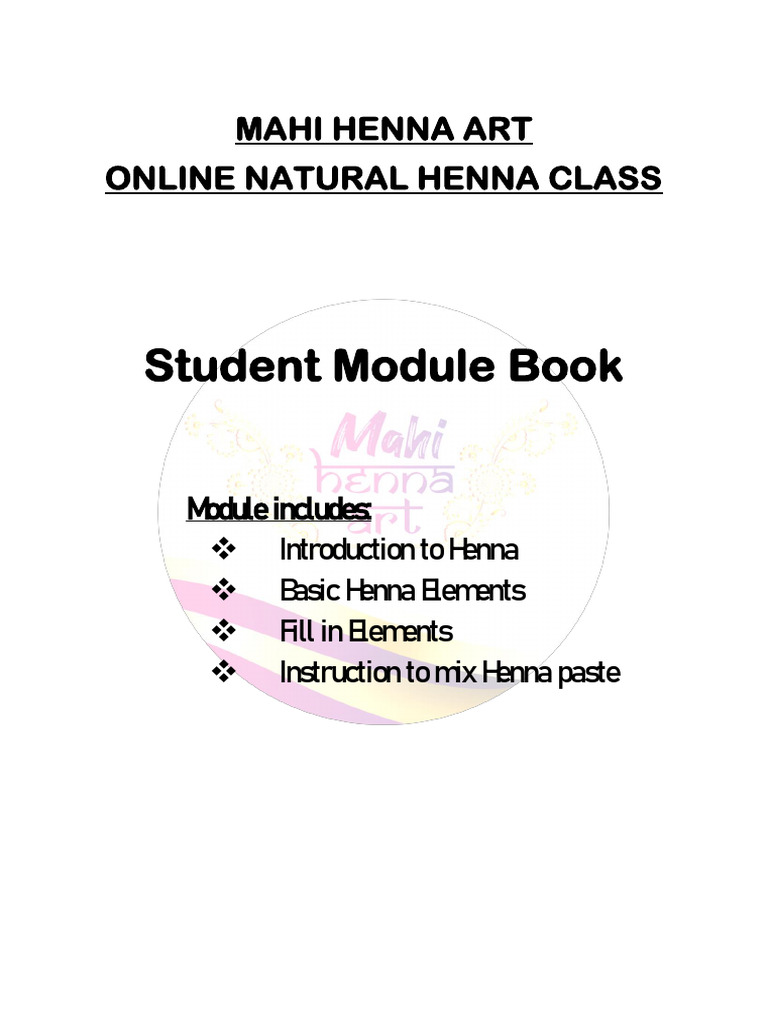 Basic Henna Module | PDF