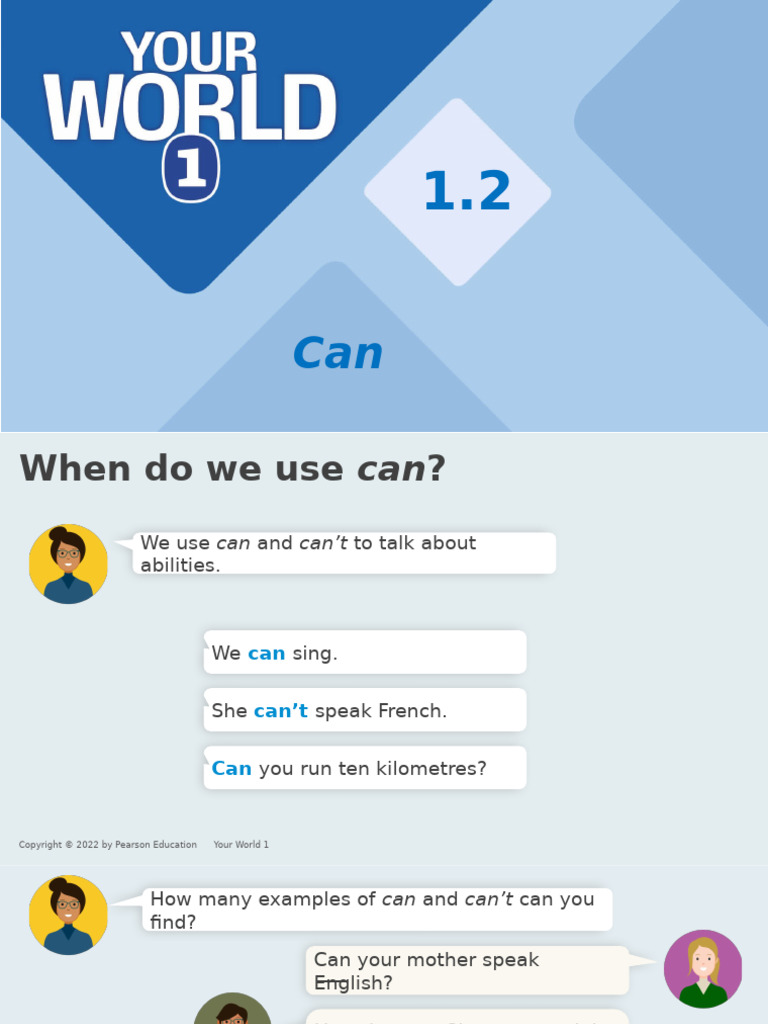 Your World 1 Grammar Presentation 1 2 | PDF
