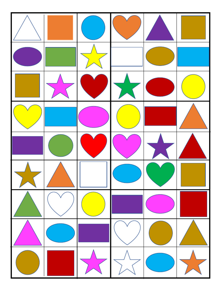 Shapes - Game | PDF
