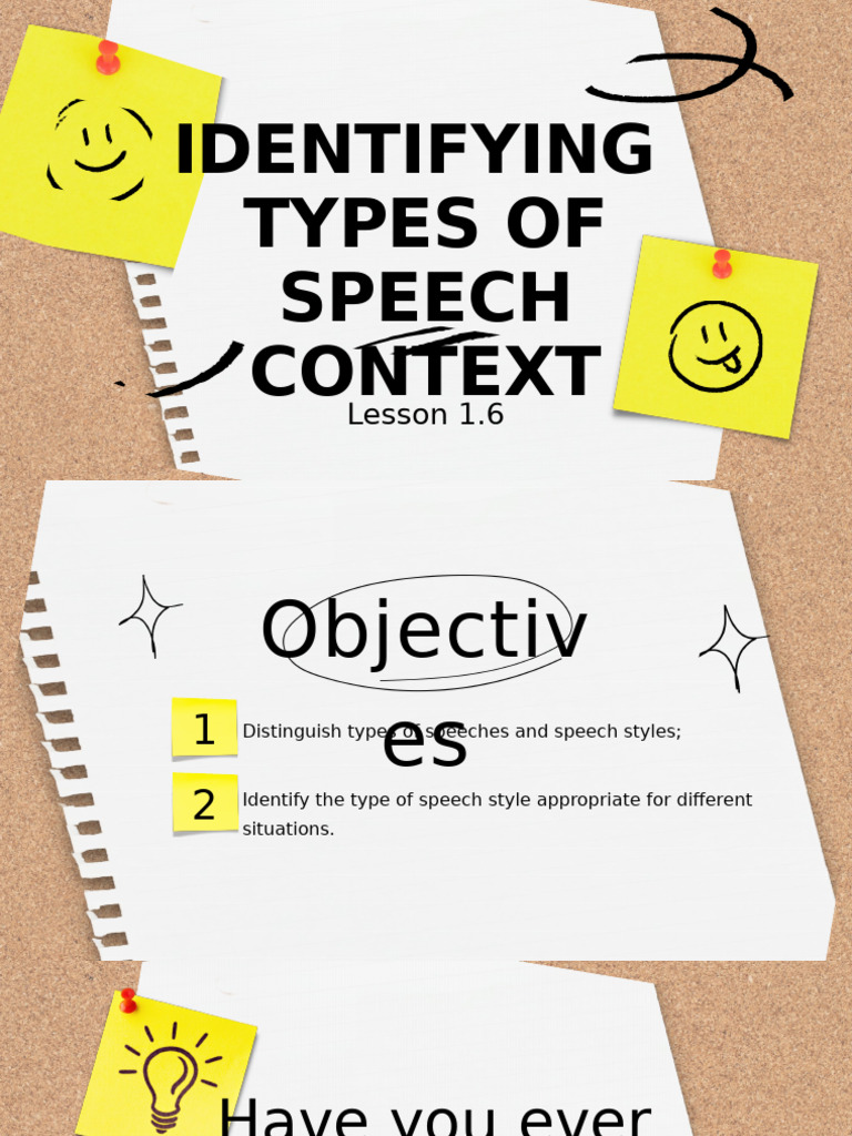 Identifying Types of Speech Context | PDF