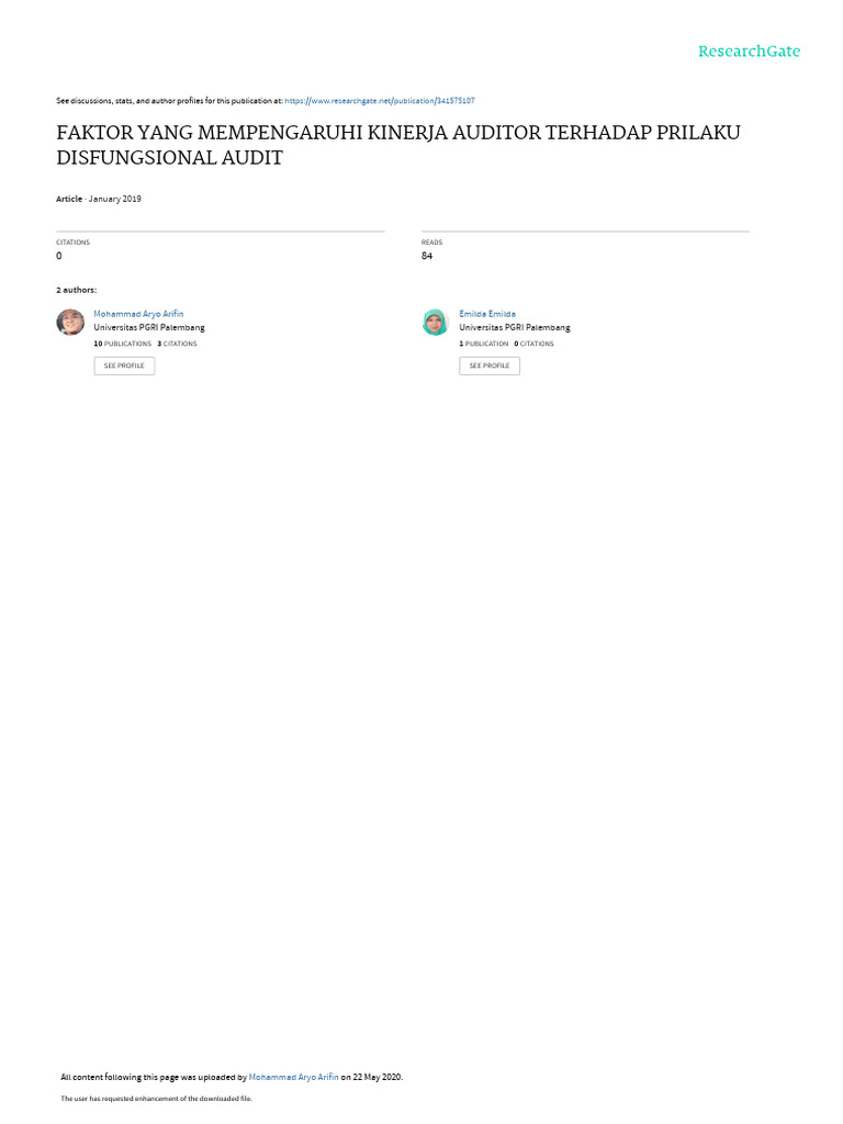 Mohammad Aryo Arifin, Emilda (2019) | PDF