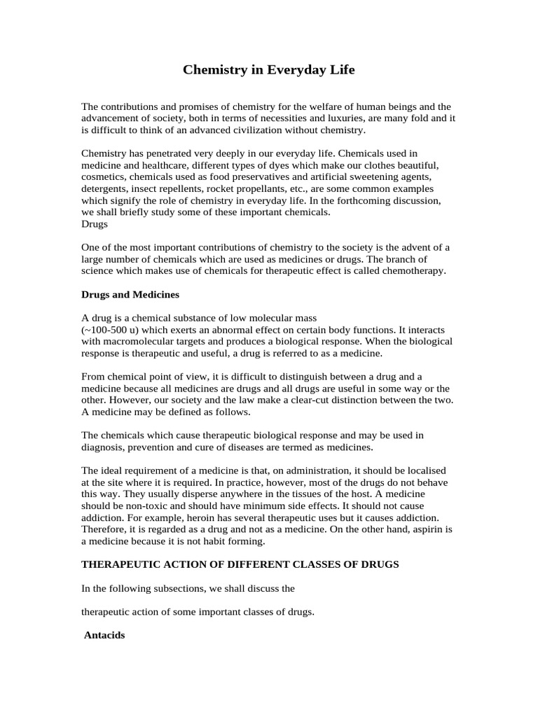 Chemistry in Everyday Life 3 | PDF