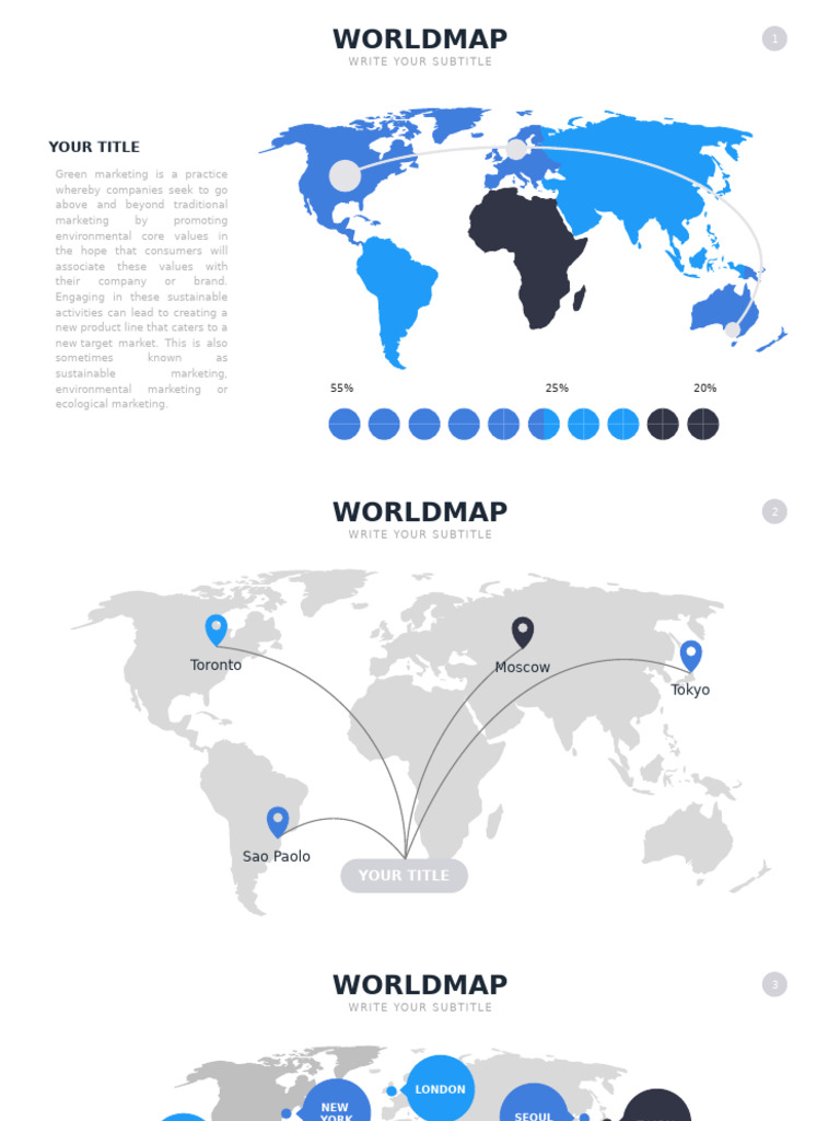 Worldmap Google Slides Template | PDF