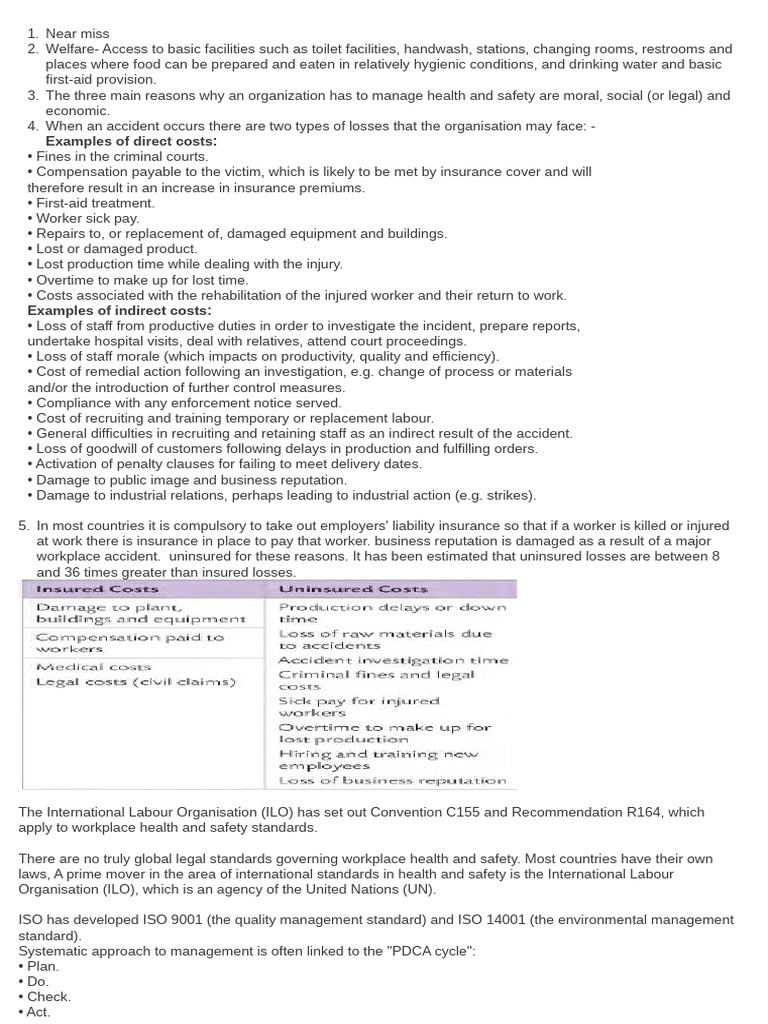 Notes Self - Nebosh | PDF
