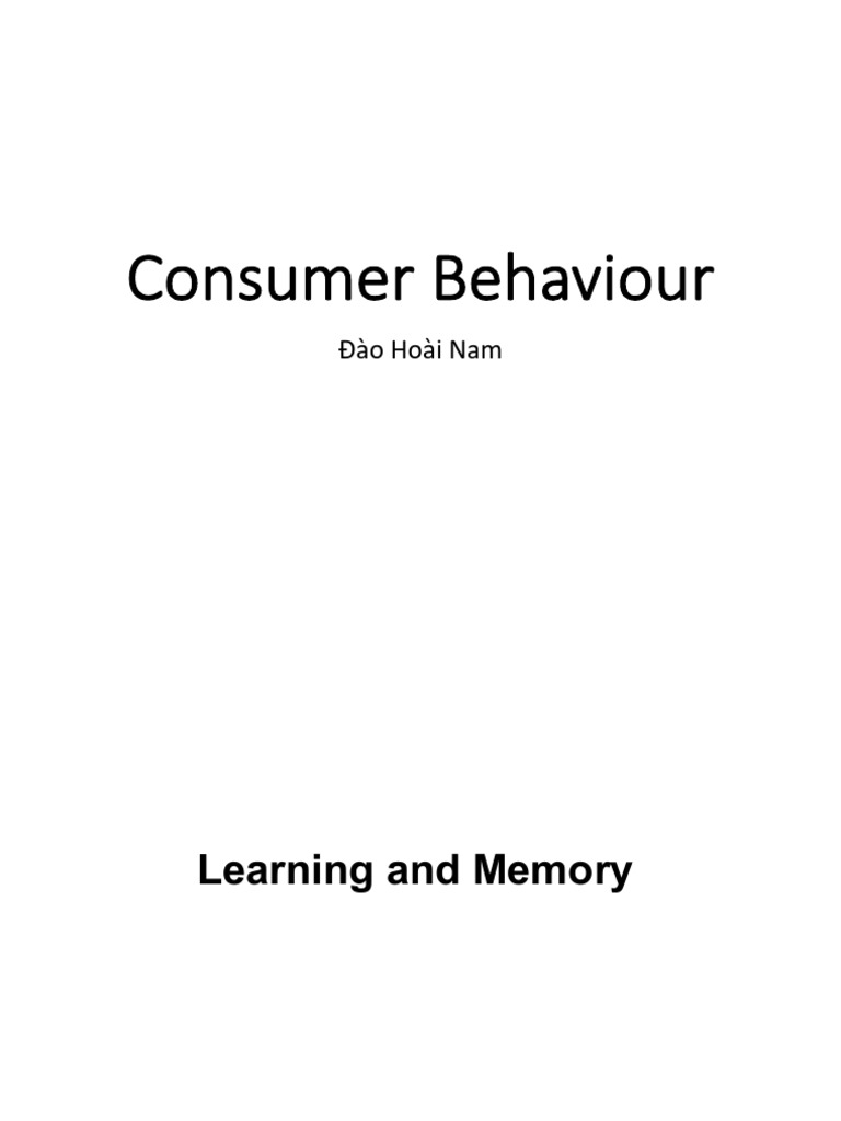BG4.Learning & Memory | PDF