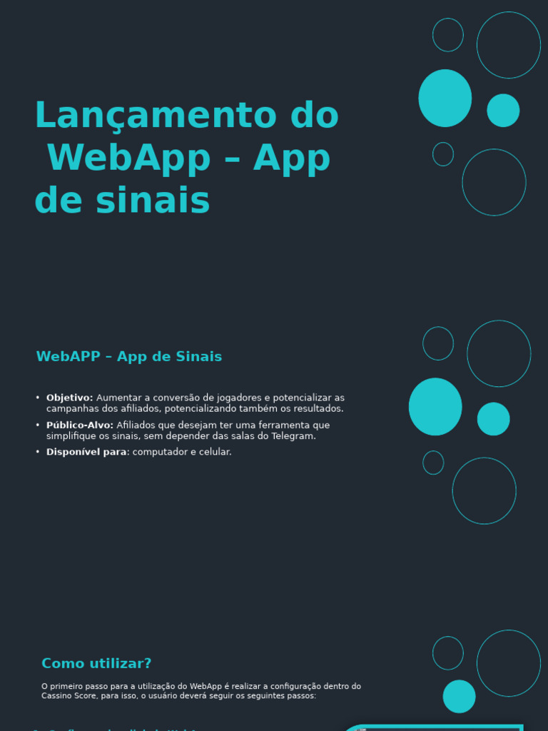 Lançamento Do WebApp - App de Sinais | PDF