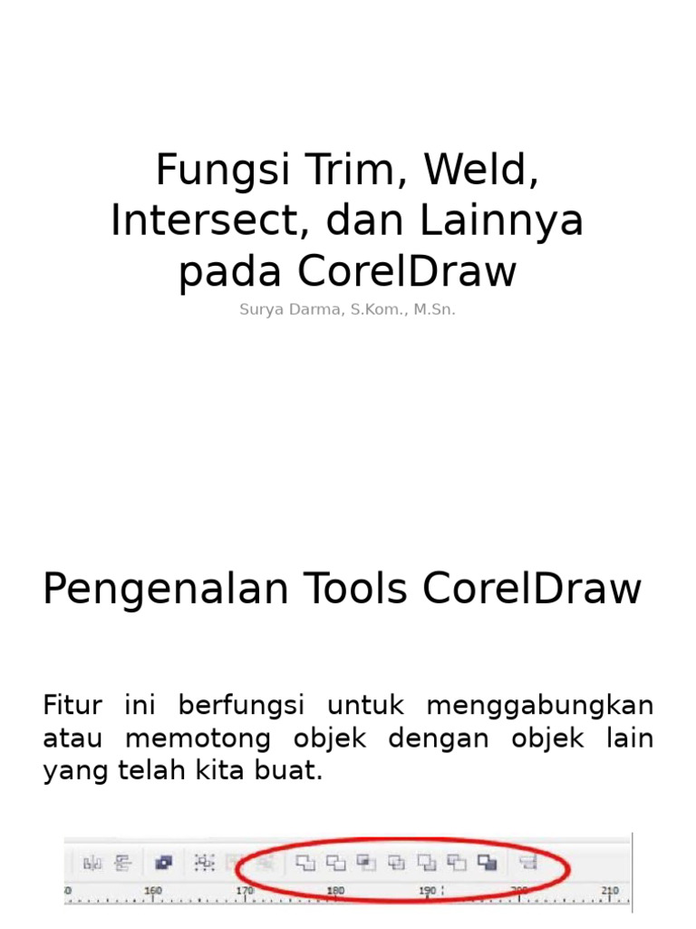 Fungsi Trim, Weld, DSB | PDF
